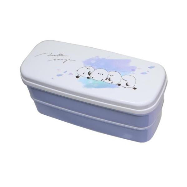 「お弁当箱 シール容器」 お弁当箱 mellow enaga 抗菌 スリム2段ランチボックス ニュアンス mellow enagaのかわいいランチ雑貨シリーズ 入学 新学期にぴったりのキュートなランチ雑貨シリーズこちらはかわいい[スリム2段...