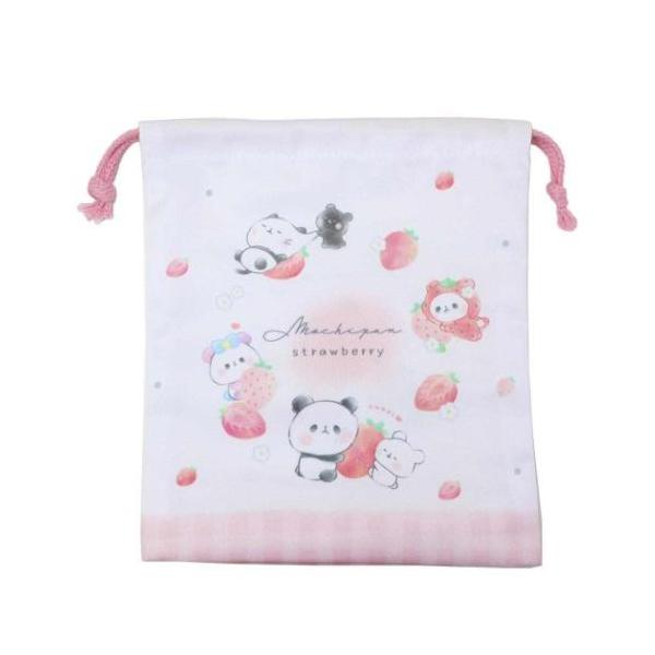 「巾着袋」 もちもちぱんだ グッズ 巾着袋 かわいい マチ付き巾着 きんちゃくポーチ もちもちぱんだのかわいいランチ雑貨シリーズ 入学 新学期にぴったりのキュートなランチ雑貨シリーズこちらはかわいい[マチ付き巾着袋]しわになりくくアイロンも...