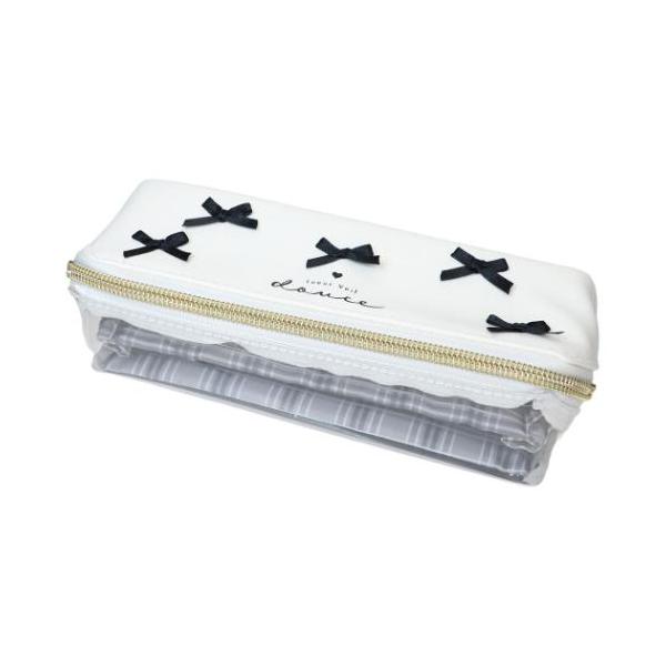 「ペンケース」 ペンポーチ ターンオープンペンケース Lueur Veil Douce 180度のファスナーで大きく開閉出来て取り出しやすい 毎日が楽しくなるキュートなステーショナリーシリーズこちらはコンパクトな見た目なのに180度のファス...