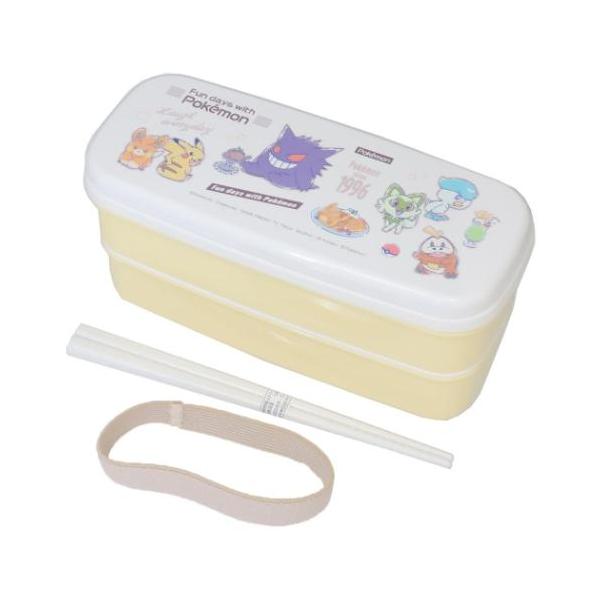 「お弁当箱 シール容器」 ポケットモンスター スリム2段ランチボックス ポケモン お弁当箱 キャラクター カフェロゴ整列 ポケットモンスターのかわいいランチ雑貨シリーズ 大人気[POCKET MONSTER]グッズにまたまた可愛いnewアイ...