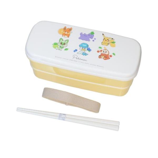 「お弁当箱 シール容器」 ポケットモンスター お弁当箱 スリム２段ランチボックス フルーツいっぱい ポケモン ポケットモンスターのランチコレクション登場 大人気[POCKET MONSTER/ポケットモンスター]グッズにまたまた可愛いnew...