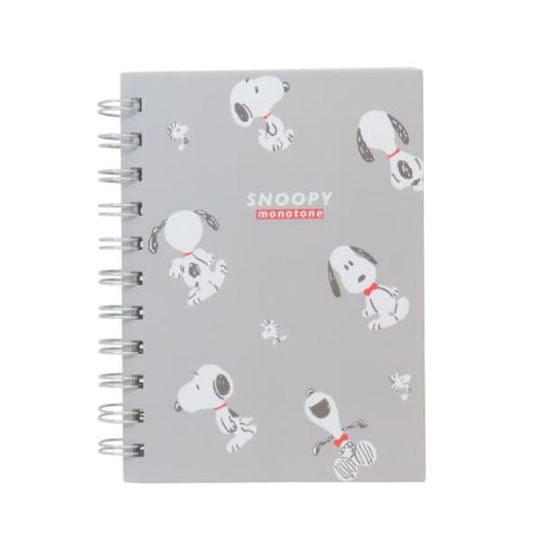 「ミニノート リングノート」 スヌーピー グッズ リングノート キャラクター A6Wリングノート 使いやすいA6サイズのリングノート 大人気[PEANUTS/SNOOPY]グッズにまたまた可愛いnewアイテム登場こちらは定番人気アイテム[A...