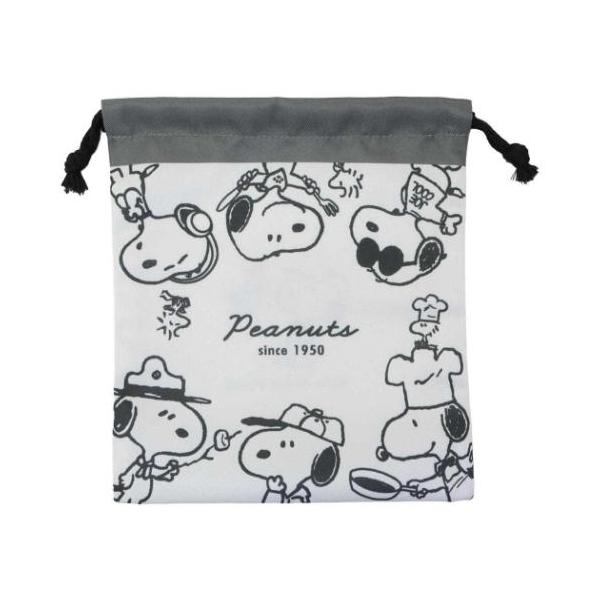 「巾着袋」 スヌーピー キャラクター 巾着袋 マチ付き巾着 きんちゃくポーチ エブリデイコスチューム ピーナッツ スヌーピーのかわいいランチ雑貨シリーズ 入学 新学期にぴったりのキュートなランチ雑貨シリーズこちらはかわいい[マチ付き巾着袋]...