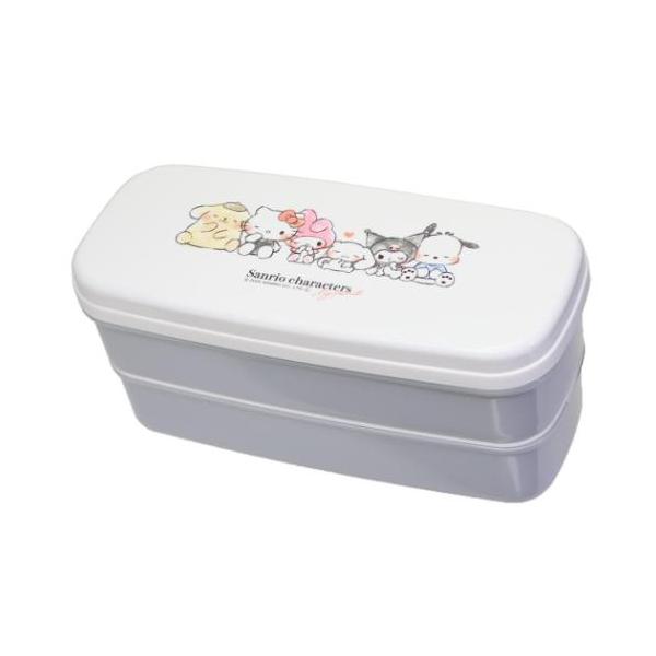 「お弁当箱 シール容器」 お弁当箱 サンリオキャラクターズ 抗菌 スリム2段ランチボックス サンリオ みんなと一緒 新学期準備 日本製 サンリオキャラクターのかわいいランチ雑貨シリーズ 入学 新学期にぴったりのキュートなランチ雑貨シリーズこ...