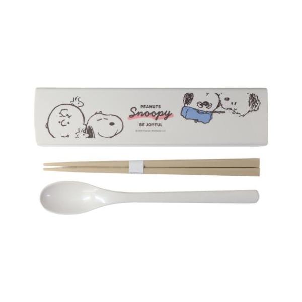 「コンビ トリオセット」 スヌーピー 抗菌 おはし＆スプーンのツインセット スライド式 コンビセット ぎゅっとよりあう ピーナッツ スヌーピーのかわいいランチ雑貨シリーズ 入学 新学期にぴったりのキュートなランチ雑貨シリーズこちらはお箸とス...