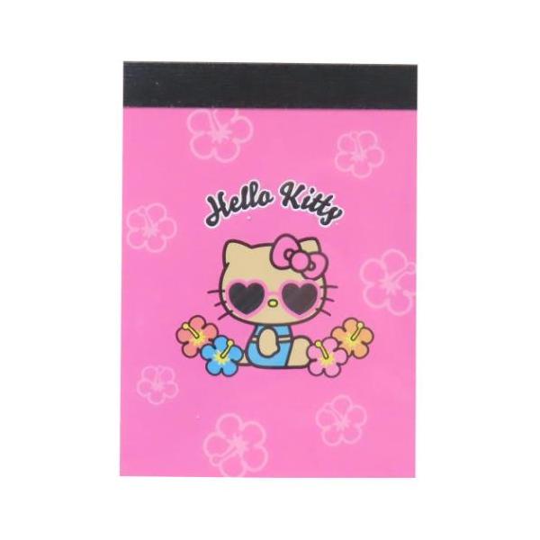「メモ帳」 ハローキティ グッズ メモ帳 キャラクター ミニミニメモ 日焼けデザイン HIBISCUS サッと取り出してメモできる超便利なちっちゃいメモ 大人気サンリオキャラクターのステーショナリーシリーズこちらは定番アイテム[ミニメモパッ...