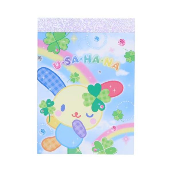「メモ帳」 メモ帳 ウサハナ ミニメモ Happy Clover Days サンリオ ウサハナアイテムコレクション登場 大人気サンリオキャラクターのキュートなステーショナリーシリーズこちらは定番アイテム[ミニメモパッド]中のメモの絵柄は2種...
