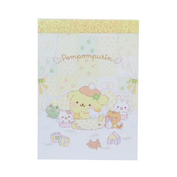 「メモ帳」 ポムポムプリン グッズ メモ帳 キャラクター ミニメモ 新学期に可愛い雑貨や文具で揃えちゃおう 大人気サンリオキャラクターのステーショナリーシリーズこちらは定番アイテム[ミニメモパッド]中のメモの絵柄は2種類で70枚入ってるよ！...