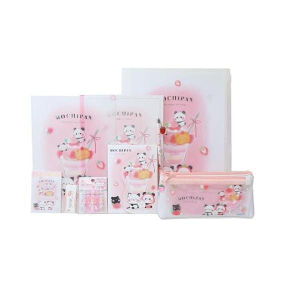 「文房具セット」 もちもちぱんだ 9点文房具セット 文具セット かわいい いちごパフェ 入学新学期にぴったりな文具9点セット 毎日が楽しくなるキュートなステーショナリーシリーズこちらは大好評の文具がパックになった[文房具9点セット]まとめ買...