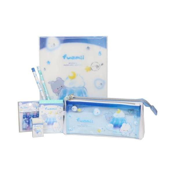 「文房具セット」 文具セット 7点文房具セット ふあみい カミオジャパン 入学新学期にぴったりな文具7点セット 毎日が楽しくなるキュートなステーショナリーシリーズこちらは大好評の文具がパックになった[文房具7点セット]まとめ買いできてプレゼ...