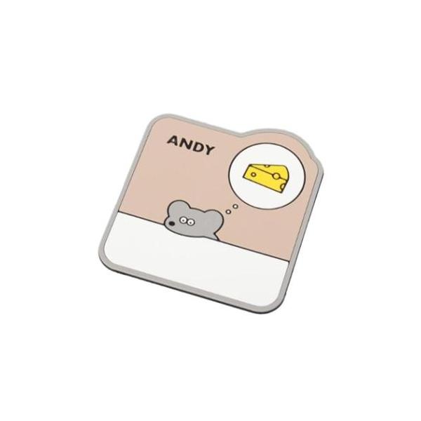 「キッチン雑貨その他」 キッチン雑貨 ねずみのANDY ラバーコースター アンディ ベージュ プレゼント 大人気[ねずみのANDY]からキュートな雑貨シリーズ登場 イラストレーター松本セイジが描く人気キャラクターしっぽのないネズミ[ねずみの...
