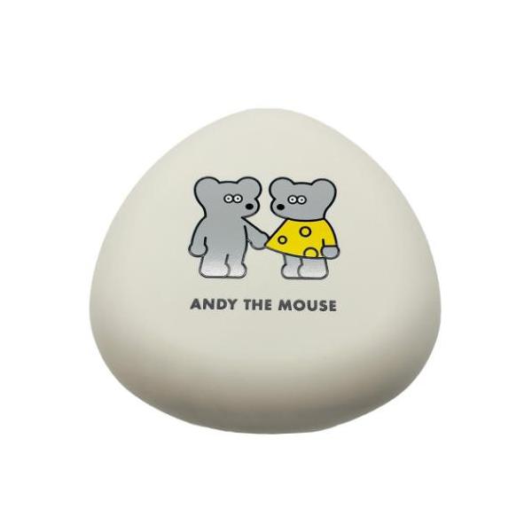 「お弁当箱 シール容器」 お弁当箱 ねずみのANDY ワンタッチおにぎりケース アンディ IV ランチグッズ 大人気ねずみのアンディのキュートなランチ雑貨シリーズ イラストレーター松本セイジが描く人気キャラクターしっぽのないネズミ[ねずみの...