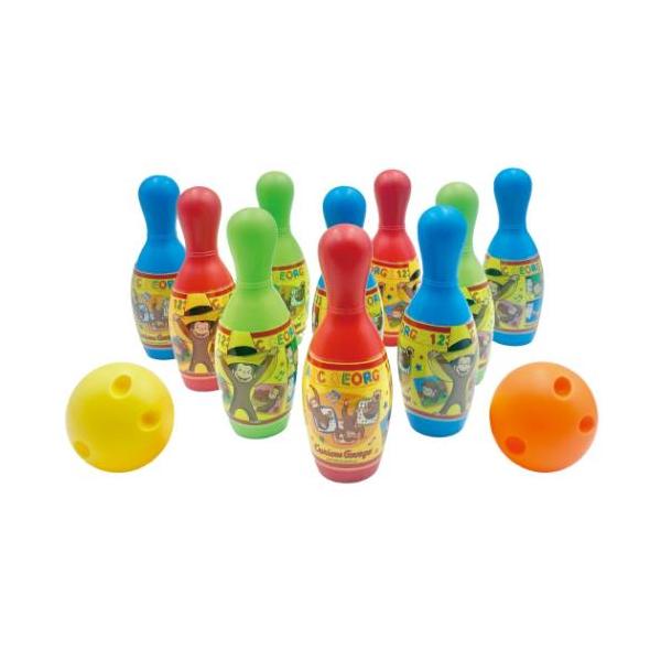 「おもちゃ」 おさるのジョージ おもちゃ コロコロボウリングセット 尾上萬 クリスマスプレゼントやお誕生日ギフトにもオススメ 世界中で愛されている人気絵本[キュリアスジョージ/おさるのジョージ]にまたまた可愛いnewアイテム登場こちらはキッ...