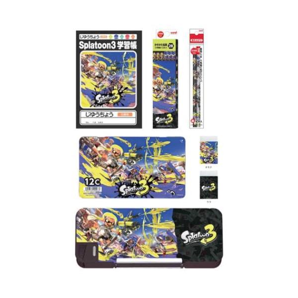 「文房具セット」 スプラトゥーン3 キャラクター 文房具セット 入学ステーショナリー6点セット 新入学 nintendo 新入学の準備はお済みですか 可愛い文具で揃えちゃおう 入学 新学期に大喜び間違いナシの大人気 Nintendo[スプラ...