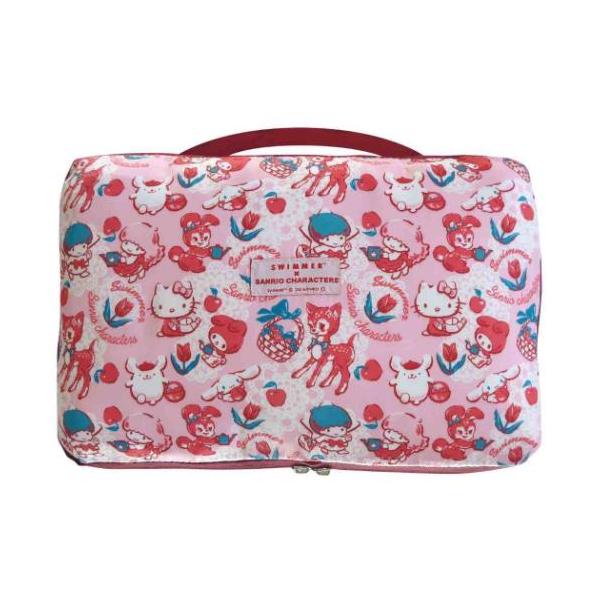 「トラベルポーチ」 スイマーxサンリオキャラクターズ グッズ 旅行ポーチ SWIMMERxSANRIO キャラクター 圧縮トラベルポーチ 荷物を入れてファスナーを閉めるだけ 人気雑貨ブランド[SWIMMER/スイマー]と[サンリオキャラクタ...