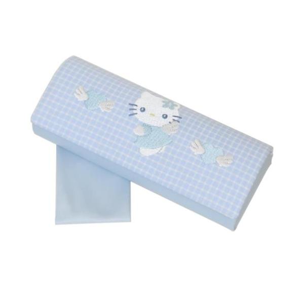 「メガネ サングラス」 ハローキティ グッズ 眼鏡ケース キャラクター クロス付きメガネケース みずいろ エンジェル [みずいろハローキティシリーズ]から第3弾登場 大人気サンリオキャラクターグッズにまたまた可愛いnewアイテム登場こちらは...