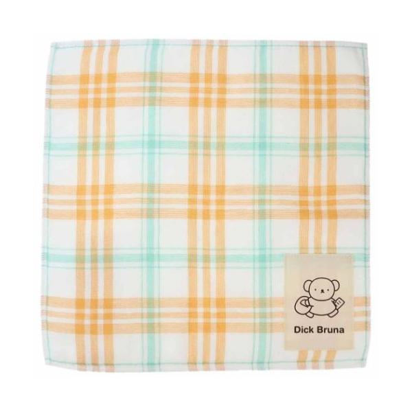 「ハンドタオル」 ミッフィー チェックハンカチ ガーゼハンカチ ミニタオル OR borris柄 ディックブルーナ ガーゼタイプで柔らかな手触り＆吸水もバツグン ディックブルーナの人気絵本[miffy/ミッフィーちゃん]のかわいいタオルシリ...