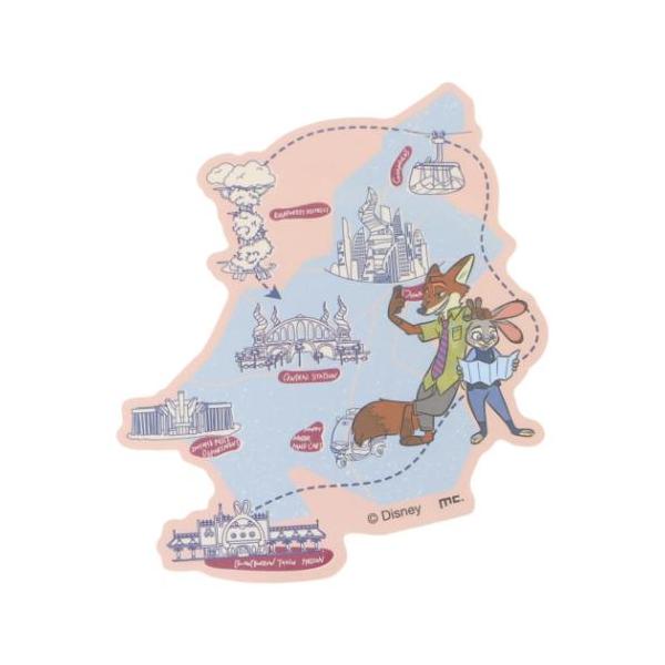 「ステッカー：キャラクター」 ズートピア ダイカットシール ダイカットステッカー 地図 トラベル ディズニー マリモクラフト スマホケースにぴったりのサイズ 大人気ディズニーキャラクターグッズにまたまた可愛いnewアイテム登場こちらは定番人...