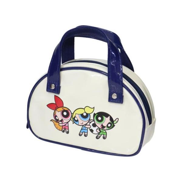 「コスメポーチその他」 パワーパフガールズ グッズ コスメポーチ キャラクター ボストンポーチ サッカー 持ち運びに便利なハンドル付き スーパーパワーを持ったブロッサム バブルス バターカップの3人娘が大活躍する[POWER PUFF GI...