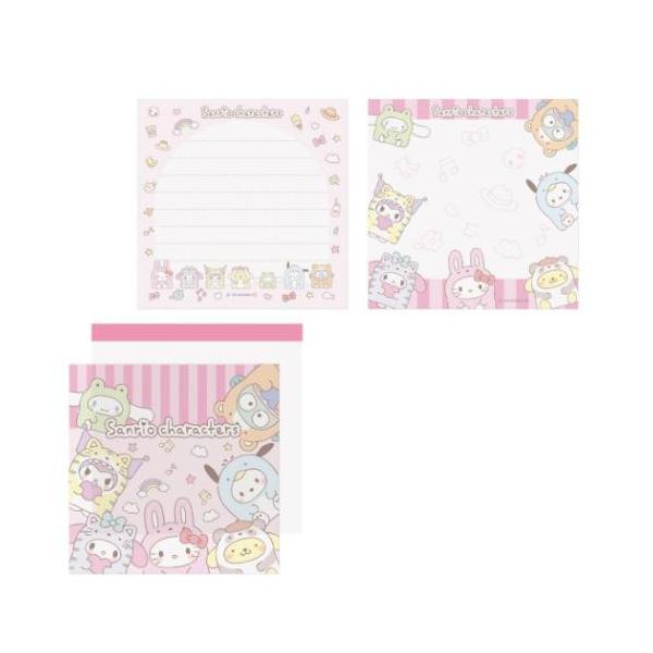 「メモ帳」 スクエアメモ サンリオキャラクターズ メモ帳 サンリオ エムプラン 着ぐるみタイム キャラミックス 愛らしい動物の着ぐるみをまとったサンリオキャラクター達 大人気サンリオキャラクターグッズにまたまた可愛いnewアイテム登場優しい...