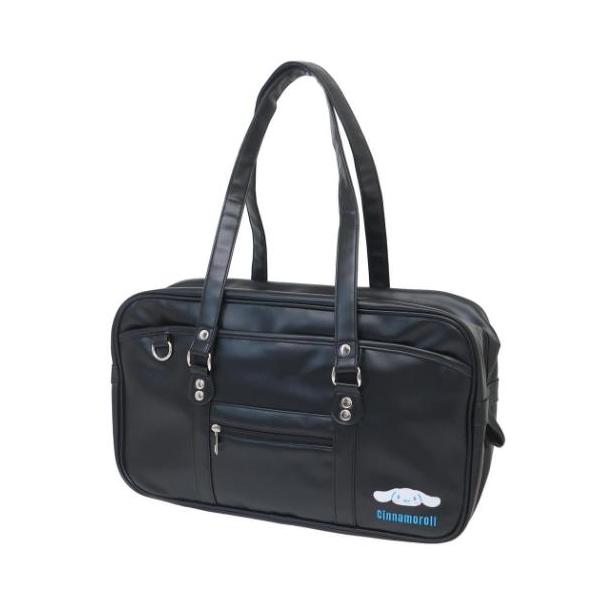 「スクールバッグ」 シナモロール スクールバッグ 合皮スクールバッグ BLACK サンリオ 森本本店 学生生活に欠かせない可愛いスクバ 大人気サンリオキャラクターグッズにまたまた可愛いnewアイテム登場こちらは高級感のある合皮の質感のオーソ...