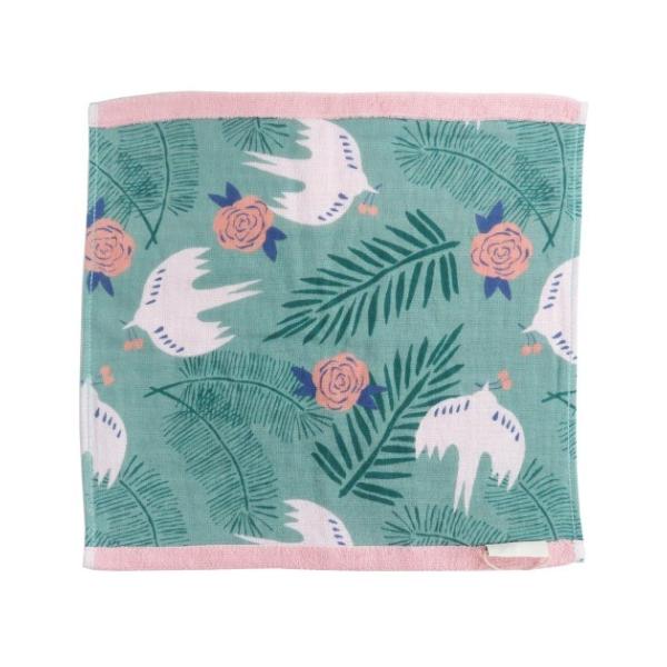 「ハンドタオル」 ハンドタオル キャリー タオル ポルク タートルドーブス 汗拭きタオル デザイナー イェンナ クンナスさん制作 フィンランドに住む「星　佐和子」と「Jenna kunnas（イェンナ クンナス）」のふたりのデザイナーによっ...