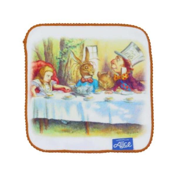 「ハンドタオル」 ハンドタオル THE MACMILLAN ALICE ミニタオル マクミランアリス お茶会 ハンカチ ギフト かわいい 原画のシーンを再現したおしゃれなミニタオル ルイス キャロルの作品「不思議の国のアリス」と「鏡の国のア...