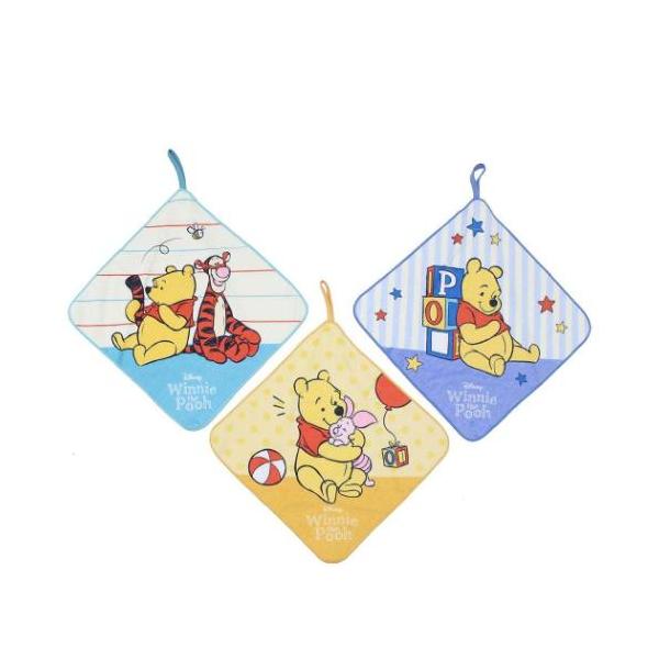 「ループタオル」 くまのプーさん 幼稚園ループ付きハンドタオル3枚セット ループタオル あそびの時間 ディズニー キャラクター デザイン違いのループ付きタオル3種のお得なセット 大人気ディズニーキャラクターの入園 入学にぴったりなタオルシリ...