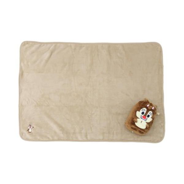 「ひざ掛け ブランケット」 チップ＆デール 巾着付きブランケット ディズニー ひざ掛け毛布 キャラクター デール ふわふわ 巾着に入れて可愛くコンパクトに！ 大人気ディズニーキャラクターグッズにまたまた可愛いnewアイテム登場こちらはふわふ...