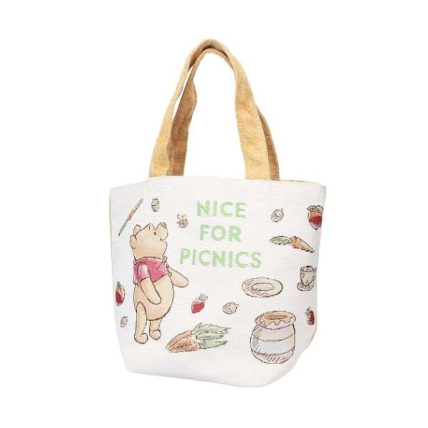 「バッグその他」 くまのプーさん グッズ ミニバッグ ディズニー キャラクター ゴブラン織りミニトートバック ゴブラン織りのおしゃれなシリーズ はちみつ大好き[Winnie the Pooh/くまのプーさん]グッズにまたまた可愛いnewアイ...