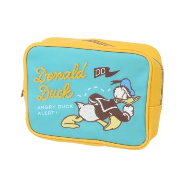 「コスメポーチその他」 ドナルドダック スクエアポーチ ディズニー コスメポーチ キャラクター アングリーダック コスメや小物を収納できるかわいいポーチ 大人気ディズニーキャラクターグッズにまたまた可愛いnewアイテム登場こちらは使いやすい...