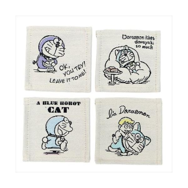 「キッチン雑貨その他」 ドラえもん 10×10cm 4枚組 サンリオ ギフト雑貨 コースター キャラクター グッズ 丸眞 メモリーデイズ ゴブラン織りコースター4枚セット ゴブラン織りの風合いがお洒落なコースター4枚組 サンリオとドラえもん...