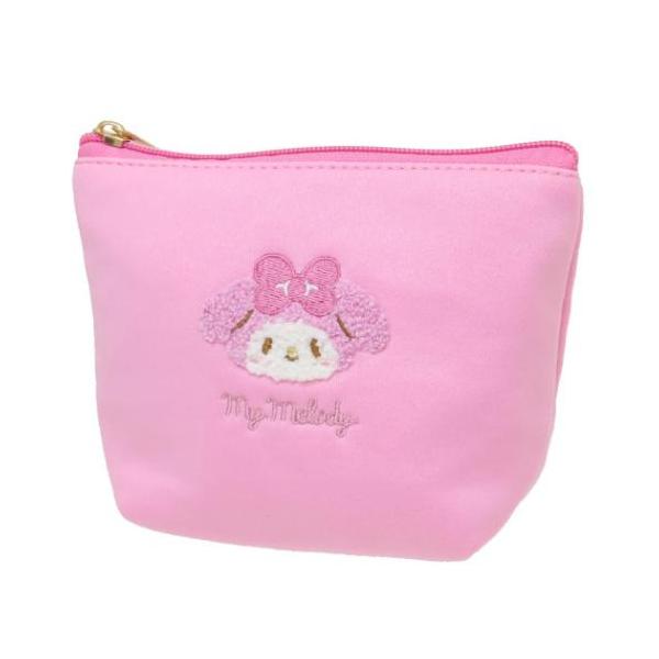 「コスメポーチその他」 マイメロディ グッズ コスメポーチ サンリオ キャラクター 舟形ポーチ シンプルな刺繍デザインで使いやすい 大人気サンリオキャラクターグッズにまたまた可愛いnewアイテム登場こちらは定番人気アイテム[船形ポーチ]マチ...