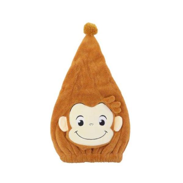 「キッズバスタオル」 おさるのジョージ バラエティキャップタオル キッズタオル お風呂上りやプール後のヘアドライキャップに 世界中で愛されている人気絵本[キュリアスジョージ/おさるのジョージ]のタオルシリーズこちらは毎日のシャンプー後に便利...