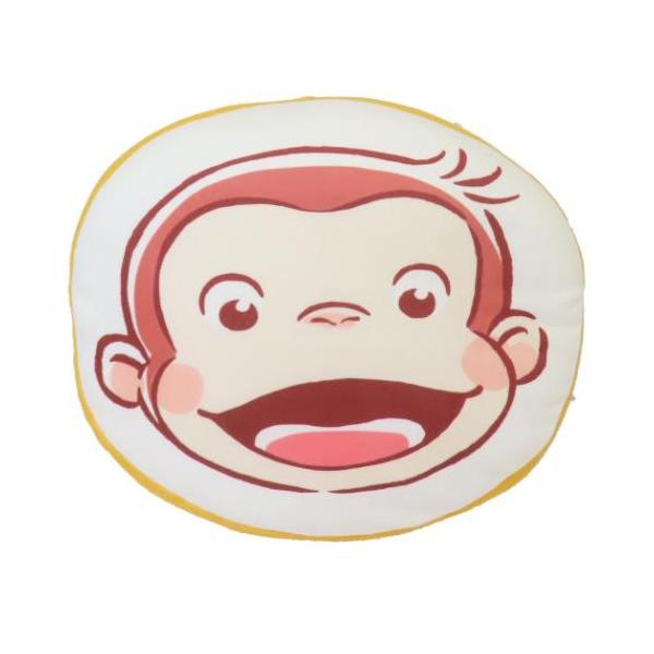 「クッション」 おさるのジョージ クッション ダイカットクッション オレンジスマイル 丸眞 もっちもちの肌触りが超気持ちいいふかふかクッション 世界中で愛されている人気絵本[キュリアスジョージ/おさるのジョージ]グッズにまたまた可愛いnew...