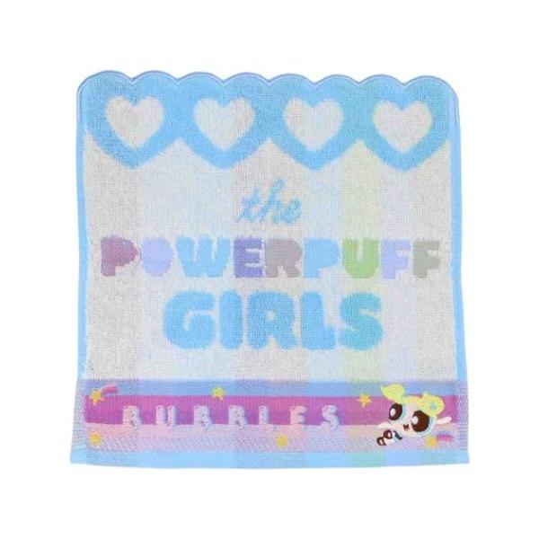 「ハンドタオル」 パワーパフガールズ ジャガードハンカチタオル ミニタオル スパークリーキュート バブルス ジャガードタイプで柔らかな手触り＆吸水もバツグン スーパーパワーを持ったブロッサム バブルス バターカップの3人娘が大活躍する[PO...