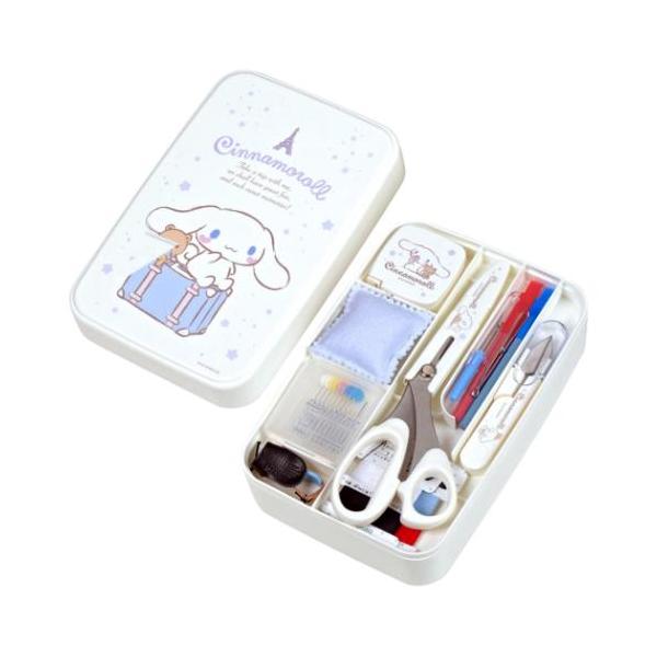 「ソーイングセット 手芸用品」 シナモロール ソーイングセット うす型タイプ 手芸用品 サンリオ キャラクター サンリオの可愛いお裁縫グッズ 大人気サンリオキャラクターグッズにまたまた可愛いnewアイテム登場こちらはワイドな薄型ケースに20...