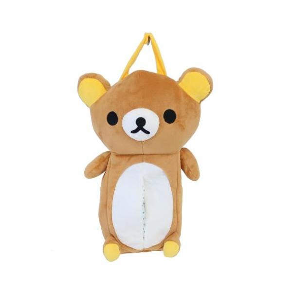 サンエックスの大人気キャラクター[リラックマ]グッズにまたまた可愛いnewアイテム登場こちらはめちゃ可愛い[ぬいぐるみティッシュカバー]ふかふかなぬいぐるみ素材で、ティッシュを取るのが楽しくなりそう吊り下げて使えるので車の中でもとっても便利...