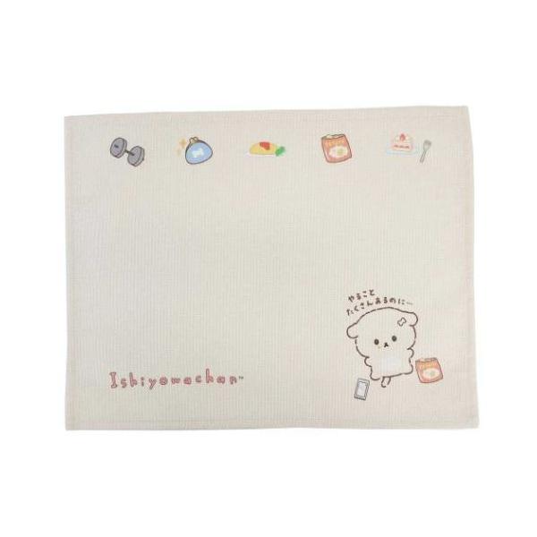 サンエックスの人気キャラクター[いしよわちゃん]グッズにまたまた可愛いnewアイテム登場こちらは食卓を可愛く彩る[ランチョンマット]ポリエステル製でお手入れも簡単ほかにもいろいろあるのでお気に入りを揃えてくださいサイズ：約450x350mm...