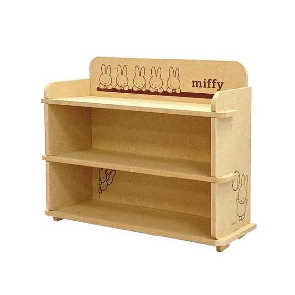 「卓上収納」 ミッフィー 簡単組立ミニシェルフ 卓上収納 ディックブルーナ 緩やかな傾斜でものが落ちにくい ディックブルーナの人気絵本[miffy/ミッフィーちゃん]グッズにまたまた可愛いnewアイテム登場こちらは組み立て式の[ミニシェルフ...