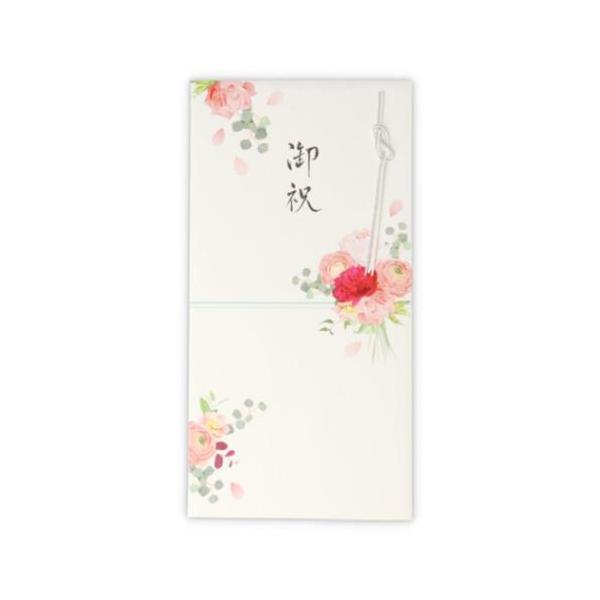 「熨斗袋」 祝儀袋 御祝 封筒 お祝いピンクバラ2 日本ホールマーク 素敵な祝儀封筒に気持ちを込めて こちらは御祝い事全般に使用できる可愛い[祝儀封筒]シンプルで洗練されたデザインにバラのデザインをエンボスで表現したお祝用祝儀封筒です。中包...