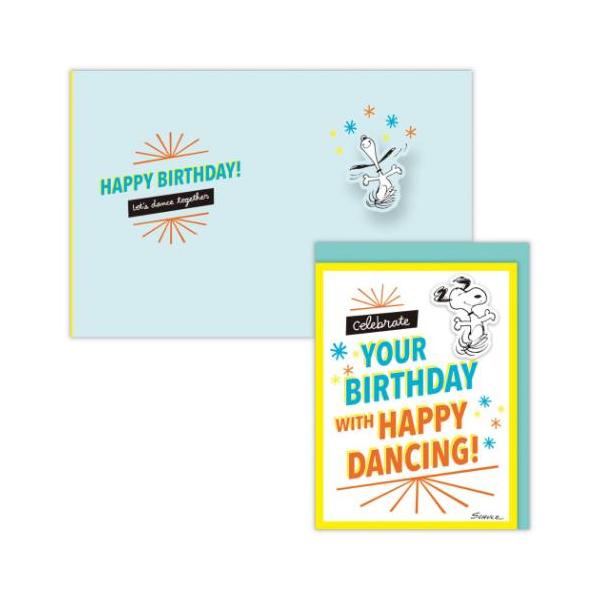 「グリーティングカード」 スヌーピー キャラクター メッセージカード グリーティングカード 誕生お祝い SNUS ハッピーダンス ピーナッツ 贈ってももらっても楽しいメッセージカード 特別な誕生日にスヌーピーも大はしゃぎ！贈ってももらっても...