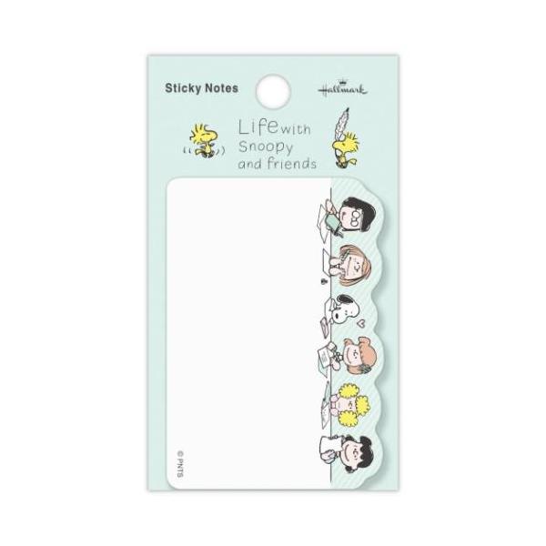 「付箋」 スヌーピー 付せん 付箋 SNLFグリーン Life with Snoopy and Friends ピーナッツ 日本ホールマーク カワイイ付箋は、オフィスや学校で大活躍 スヌーピーとガールズが集合！「Life with Snoo...