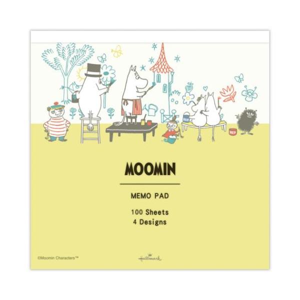 「メモ帳」 ムーミン グッズ メモ帳 キャラクター メモパッド MOHNイエロー Happy in Nature たっぷり書き込めてたっぷり使えるメモ帳 4種の絵柄が楽しめるスクエアメモ「Happy in Nature」をテーマに、ムーミン...
