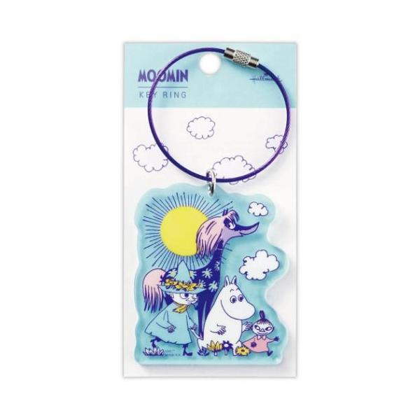 「キーホルダー」 ムーミン アクリルキーホルダー 北欧 キーリング キャラクター MOHNグリーン Happy in Nature リュックやカバンにつけられるアクリルキーホルダー お出かけするムーミンたちのキーホルダー「Happy in ...