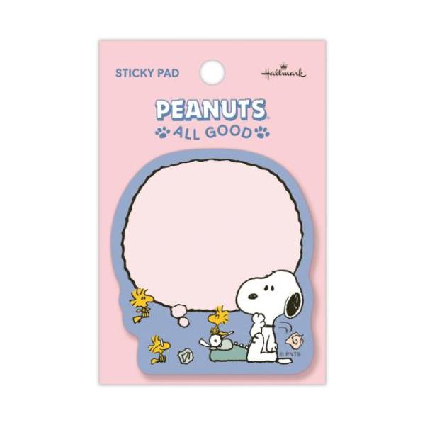 「付箋」 スヌーピー 付箋 付せん Peanuts All Good SNAG THINK ピーナッツ キャラクター 「THINK」をテーマにした付箋 大人気PEANUTS/SNOOPYからまたまた可愛いアイテムが登場「ALL GOOD　す...