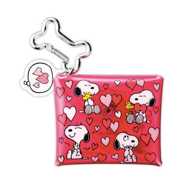 「ミニポーチ クリアポーチ」 スヌーピー マルチケース ピーナッツ ミニポーチ キャラクター Peanuts All Good SNAG LOVE カードや鍵などこまごましたものの収納に！ 大人気PEANUTS/SNOOPYのグッズにまたま...