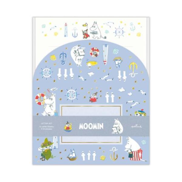 「レターセット」 ムーミン キャラクター 手紙セット レターセット MOADブルー 北欧 大切な人に贈りたくなるおしゃれなLETTER SET 大人気[Moomin/ムーミン]グッズにまたまた可愛いnewアイテム登場「Every day i...