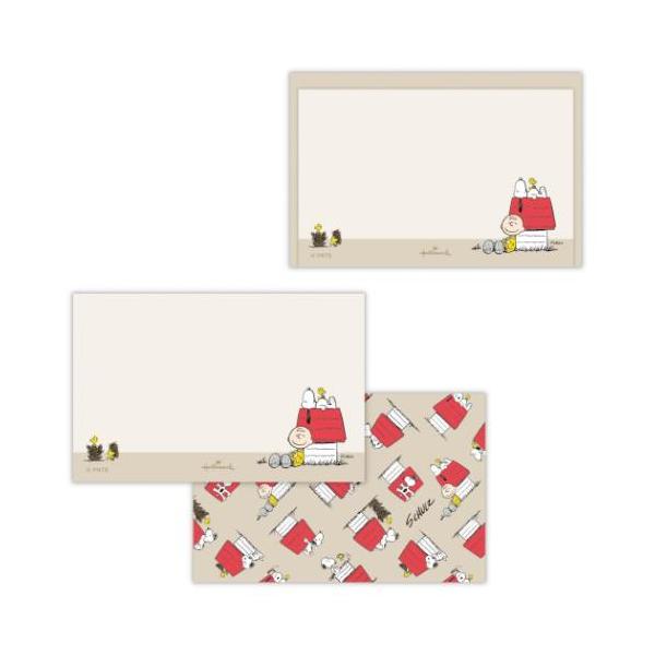 「グリーティングカード」 スヌーピー キャラクター メッセージカード＆封筒 ミニメッセージカードセット Happiness is Red HOUSE ピーナッツ 夢が広がるスヌーピーのおうち 「Happiness is Red　スヌーピーの...