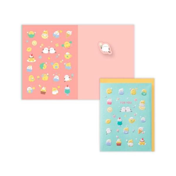 「グリーティングカード」 グリーティングカード 多目的 二つ折りカード ぷっくりどうぶつ バネ ぷっくりとり 日本ホールマーク ぷっくり可愛い小鳥たちからメッセージを ぷっくり可愛い小鳥たちからメッセージを控えめな表情やコロンとしたフォルム...